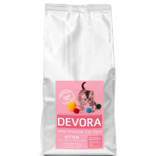Hrana uscata pentru pisici Devora Grain Free Kitten 7.5 kg